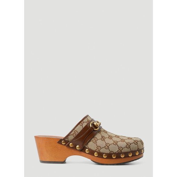 Gucci | Shoes | Gucci Gg Jacquard Clogs In Beige | Poshmark